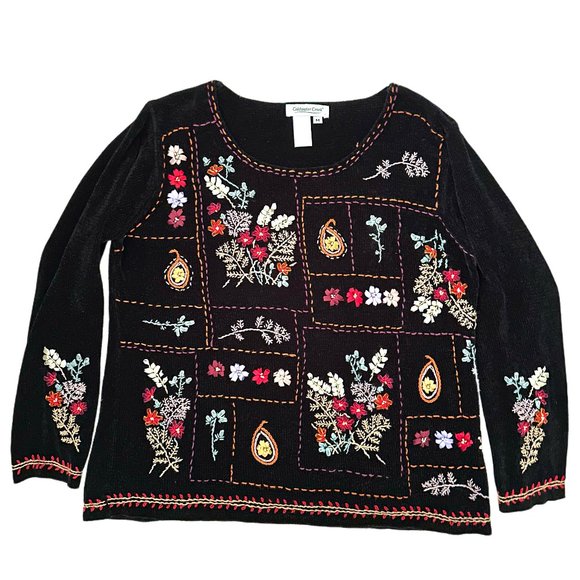 Coldwater Creek | Sweaters | Coldwater Creek Black Sweater With ...